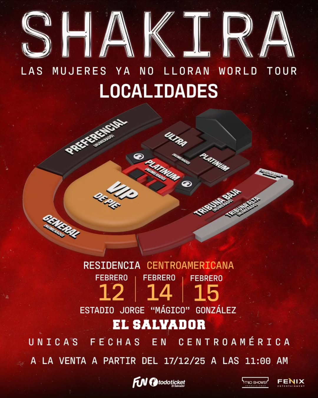 Shakira - Las Mujeres Ya No Lloran World Tour | El Salvador 2026